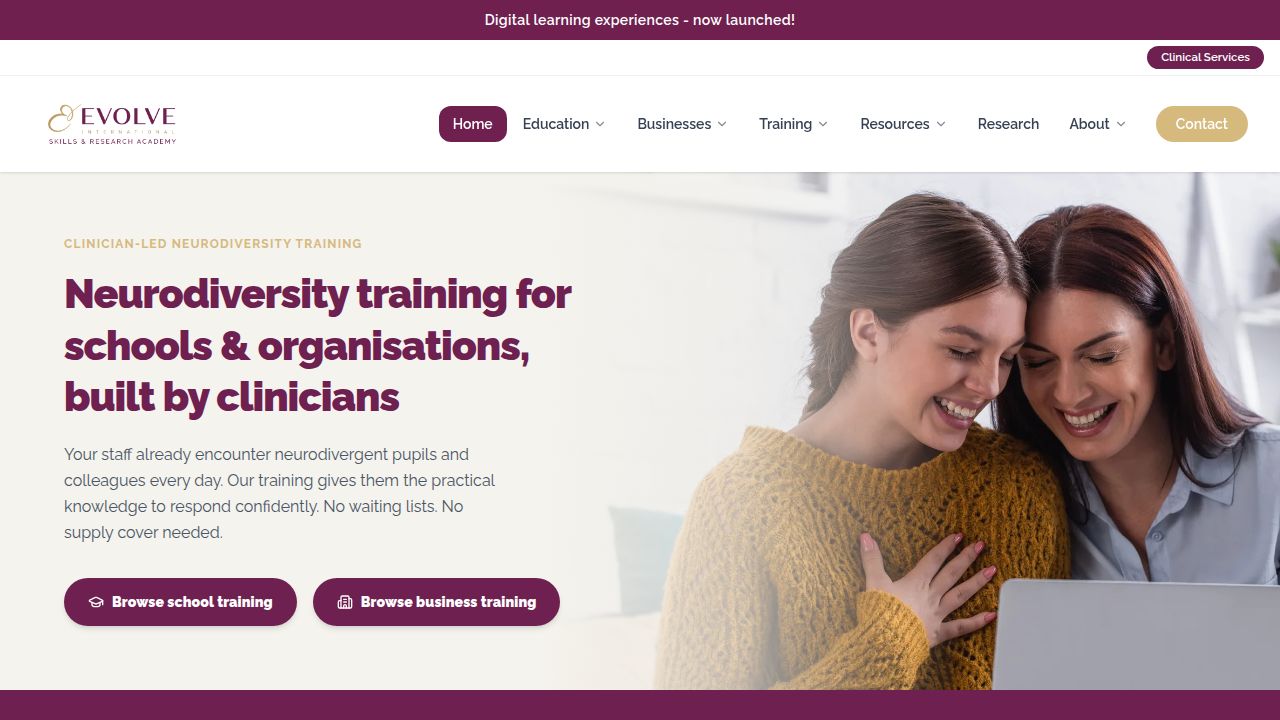 Neurodiversity Training for Staff | Evolve Skills Academy